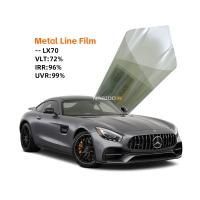 China 2HD Metal Line Film LX70 Light Green 72% VLT 2mil Thickness for sale