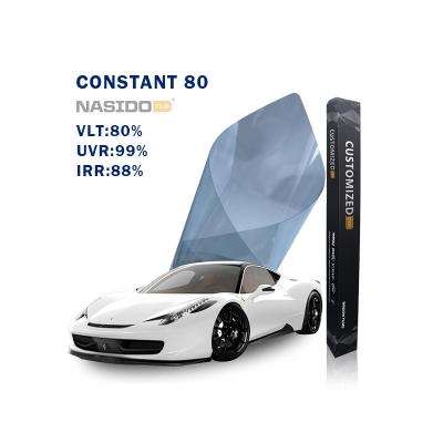 China Constant Color 80 2mil Car Insulation Film VLT80% Easy Maintenance And Removal for sale
