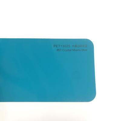 China Crystal Miami Blue 7.5mil Thickness Self Healing PET Color Wrap Film for Car Paint Protection for sale