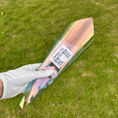 China 76% VLT 96% IRR Chameleon Window Film with 7 Years Warranty for Car Glass Solar Protection for sale
