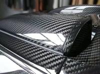 China 5D Carbon Fiber Black Car Paint Protection Film with 7.5 Mil Thickness and Self Healing Features for sale