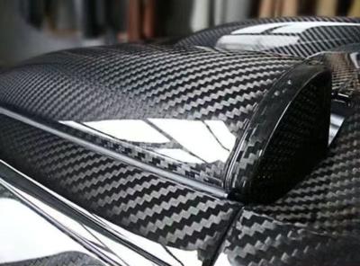 China 5D Carbon Fiber Black Car Paint Protection Film with 7.5 Mil Thickness and Self Healing Features for sale