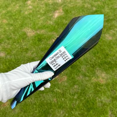 China 23% VLT Chameleon Window Film with High Heat Insulation and 1.52*30m/roll Size for Car Glass Privacy Protection for sale