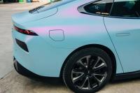 China High Stretchable 7.5 Mil Thickness PET Brilliant Blue Color Wrap Film with Customized Logo for Car Paint Protection for sale