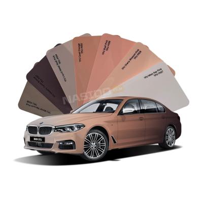 China Scratch Resistance UV Protection Pink Color Wrap Film 7.5 Mil  Thickness for sale