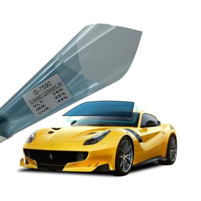 China G-7590 Nano Ceramic Film Car Window Protection Anti-uv Light Blue Heat Rejection for sale