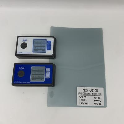 China 3mil Thickness 61% VLT 99% IRR Nano Ceramic Safety Film for Car Window Solar Insulation for sale
