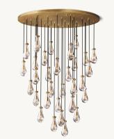China 155W Raindrop Round Chandelier 60 Inch Rainfall Chandelier 100V - 277V for sale