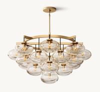 China Clear Crystal Brass Chandelier 48