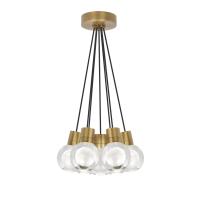 China 18W Crystal Brass Chandelier Indoor 7 Light Globe Chandelier for sale