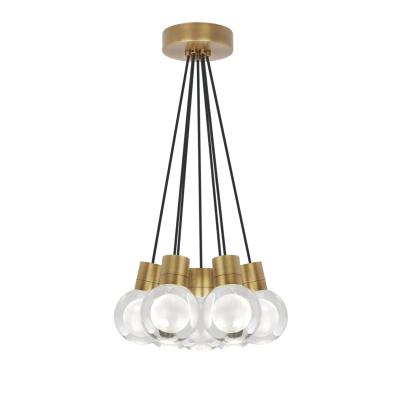 China 18W Crystal Brass Chandelier Indoor 7 Light Globe Chandelier for sale