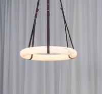 China 100V - 277V Round Ring Chandelier 30W Alabaster Round Chandelier for sale
