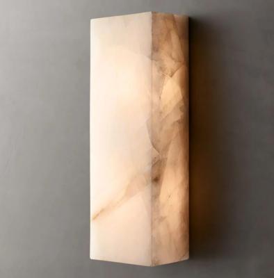 China 100V - 277V Alabaster Light Sconce 10W Marble Wall Lamp Customized for sale