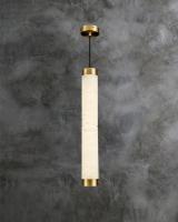 China Alabaster Bedside Ceiling Lights 80*500mm Bedside Pendant Lights 10W for sale