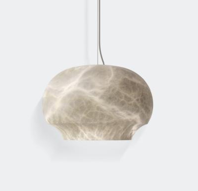 China Dimmable Bedside Pendant Lamp Alabaster Hanging Bedside Lights Modern for sale