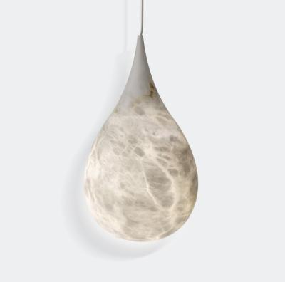 China Modern Alabaster Pendant Light 4W Raindrop Pendant Light Dimmable for sale