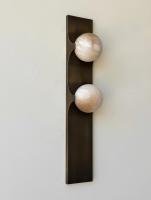 China Allied Maker Bridge Sconce Modern Alabaster Long Wall Light 18''H for sale