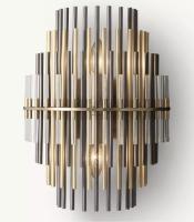 China Restoration Hardware Emile Sconce Black And Golden Rod Mixed for sale