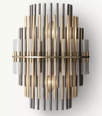 China Restoration Hardware Emile Sconce Black And Golden Rod Mixed for sale