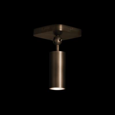 China Nordic Retro Brass Cylinder Sconce LED Cylinder Pendant Light for Exhibition Hall or Hotel Interior Decoration Lighting for sale