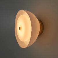 China Living Room Modern Willa Sconce Luxury Round Glass Indoor Wall Lamp for sale