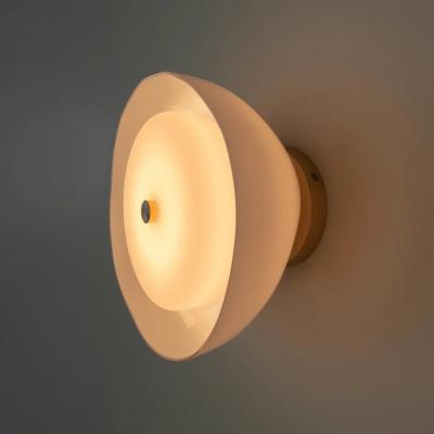 China Living Room Modern Willa Sconce Luxury Round Glass Indoor Wall Lamp for sale