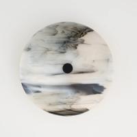 China Marble Wall Lamp Living Room Modern Lyra Sconce Luxury Round Marble Indoor Wall Lamp Stone Wall Light for sale