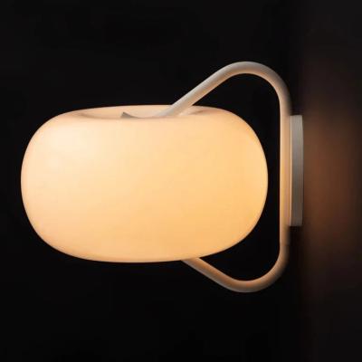 China Modern Simple Living Room Study Room Bedroom Glass Wall Lamp Nordic Gold Black Light Balloon Sconce for sale