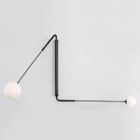 China Industrial Wind Retro Wall Lamp Long Rod Rocker Arm Reading Flutter Three Swing Arm Wall Sconce for sale