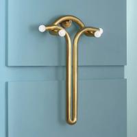 China Classic Vintage European Branches Modern Led Antique Brass Luxury God Sconce Indoor Living Room Kitchen Hotel For Wall Lamp for sale