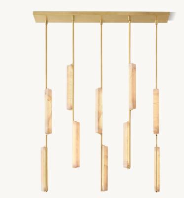 China Modern Audubon Alabaster Linear Chandelier 54