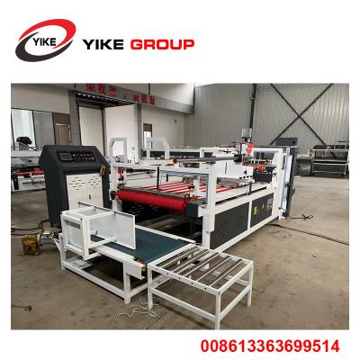 China YK-2400 Semi Automatic Folder Gluer Machine for Corrugados Carton Box  making machine for sale