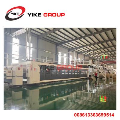 China High speed YK-2200-200 type five layer corrugated  cardboard production line for sale