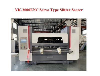 China YK-2000 ENC Speed 250m/min Servo Type  Slitter Scorer For Corrugated Cardboard Production Line for sale