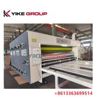 China Jumbo Type Chain Feeder Flexo Printing Slotting Machine For Corrugated Carton ISO Approved for sale