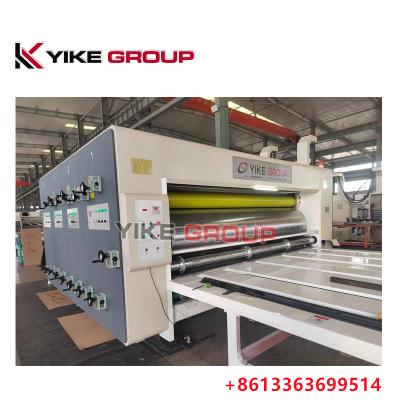 China Jumbo Type Chain Feeder Flexo Printing Slotting Machine For Corrugated Carton ISO Approved for sale