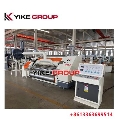 China YIKE GROUP Flute A/B/C/E Single Facer Corrugated Machine for Cardboard Production Line for sale
