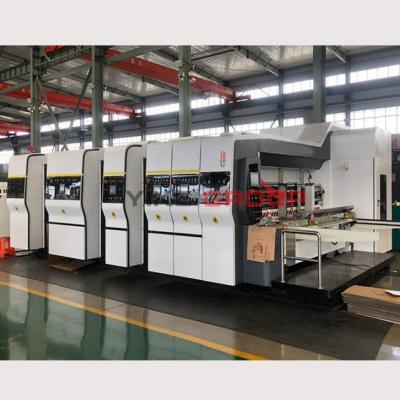 China 300pcs/Min High Definition Flexo Printer Slotter Die Cutter Stacker Machine for sale