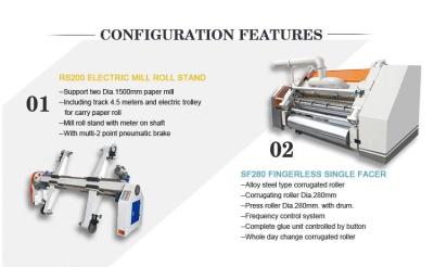 China Professional Single Facer Corrugated Machine For Corrugated Carton Line for sale