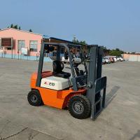 China 3 Stage Container 4.5 Mast 2T Diesel Forklift Truck ISUZU Diesel Counterbalance Yellow for sale