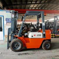 China Duplex 3m Mast 2Ton Diesel Lift Truck Chinese Engine Side Shifter Yellow Color for sale