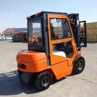 China 2500kg CPCD25 Gasoline Forklift Chinese Engine 2.5 T Forklift With Cabin for sale