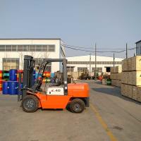 China 2 Stage Diesel Powered Forklift Up To 4 Tons Orange Diesel Counterbalance for sale