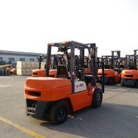 China 4000kgs Diesel Lift Truck 3 Stage Full Free Lift 4.5m Mast Counter Balance for sale