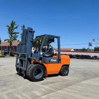 China 4000kgs Diesel Lift Truck 3 Stage Full Free Lift 4.5m Mast Counter Balance for sale