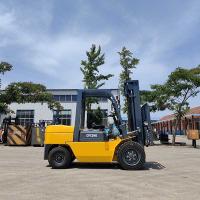 China Chinese 5 Ton Diesel Forklift CPCD50 3 Stage Mast Sideshift Heavy Duty for sale