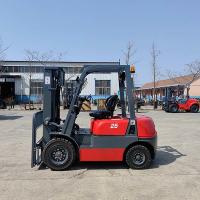 China Container Mast 4.5m 2.5T Diesel Powered Forklift Sideshift Solid Tires for sale