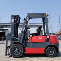 China Container Mast 4.5m 2.5T Diesel Powered Forklift Sideshift Solid Tires for sale