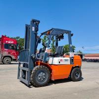 China Duplex Mast Gasoline Powered Forklift 3000kgs Warehouse Equipment Forklift for sale