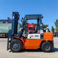 China 3T Gasoline Forklift Truck Warehouse Container Mast 4.8m Counterbalance Trucks for sale